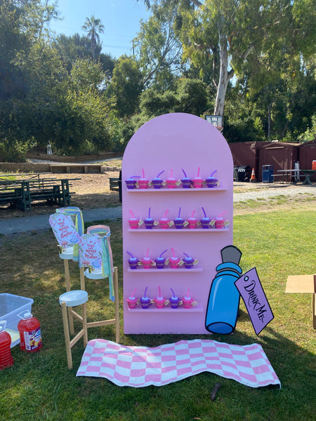 Light Pink Arch Shelf Display Wall – Platinum Prop House, Inc.