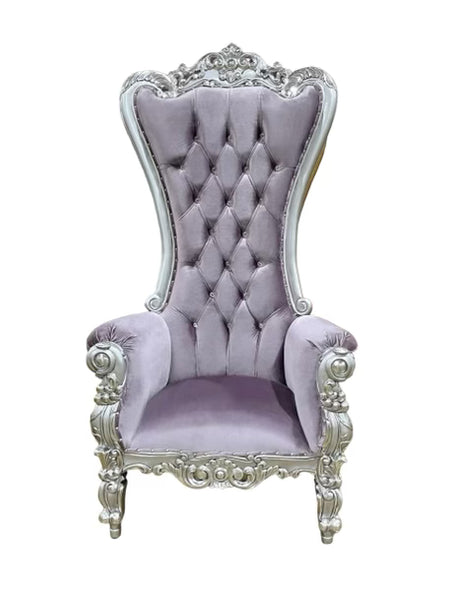 Adult Lavender/Silver Royal Throne Chair – Platinum Prop House, Inc.