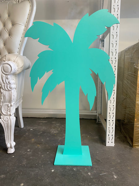 Teal Palm Tree Wood Cut Out Standee – Platinum Prop House, Inc.