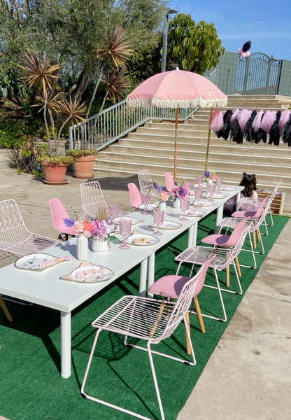 Kids Light Pink Wire Chair – Platinum Prop House, Inc.