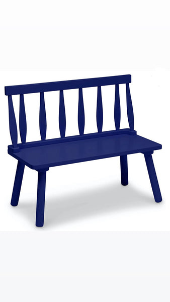 Kids Navy Blue Wooden Bench – Platinum Prop House, Inc.