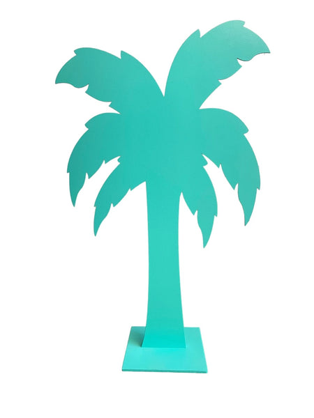 Teal Palm Tree Wood Cut Out Standee – Platinum Prop House, Inc.