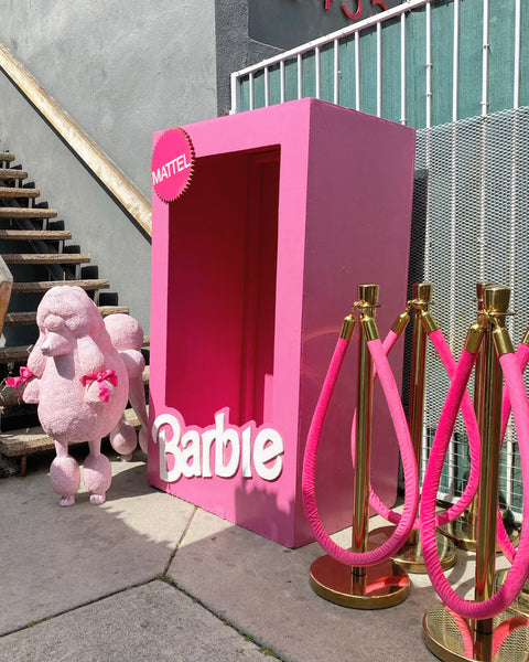 Gold Stanchions w/ Hot Pink Ropes – Platinum Prop House, Inc.